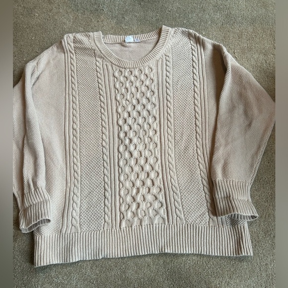 GAP | Sweaters | Gap Womens Sweater Xxl Oatmeal Blush Tan Crewneck ...